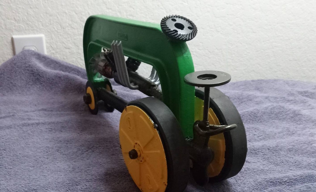 Metal Art Tractor Scrap Metal John Deere Tractor - Etsy