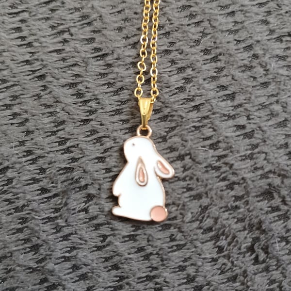 Bunny Necklace - Etsy