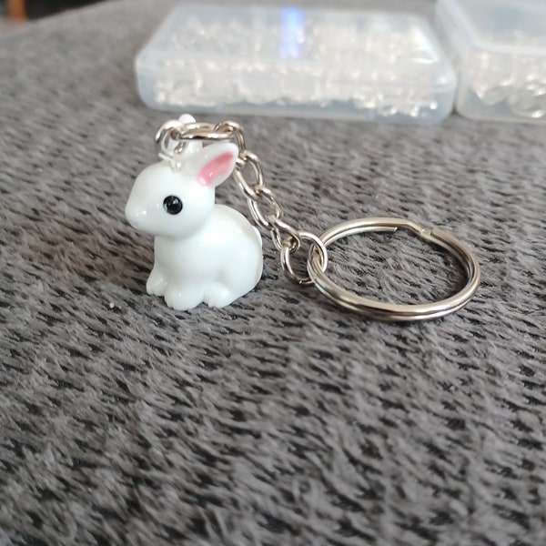 Bunny Keychain - Etsy