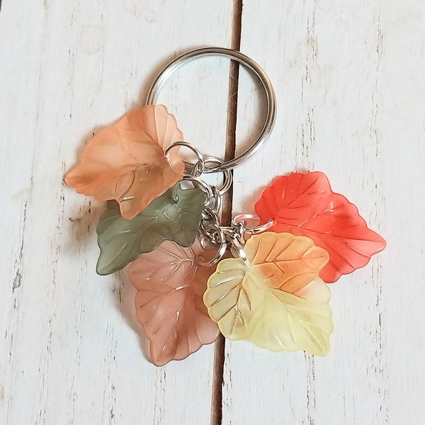 Leaf Keychain - Etsy