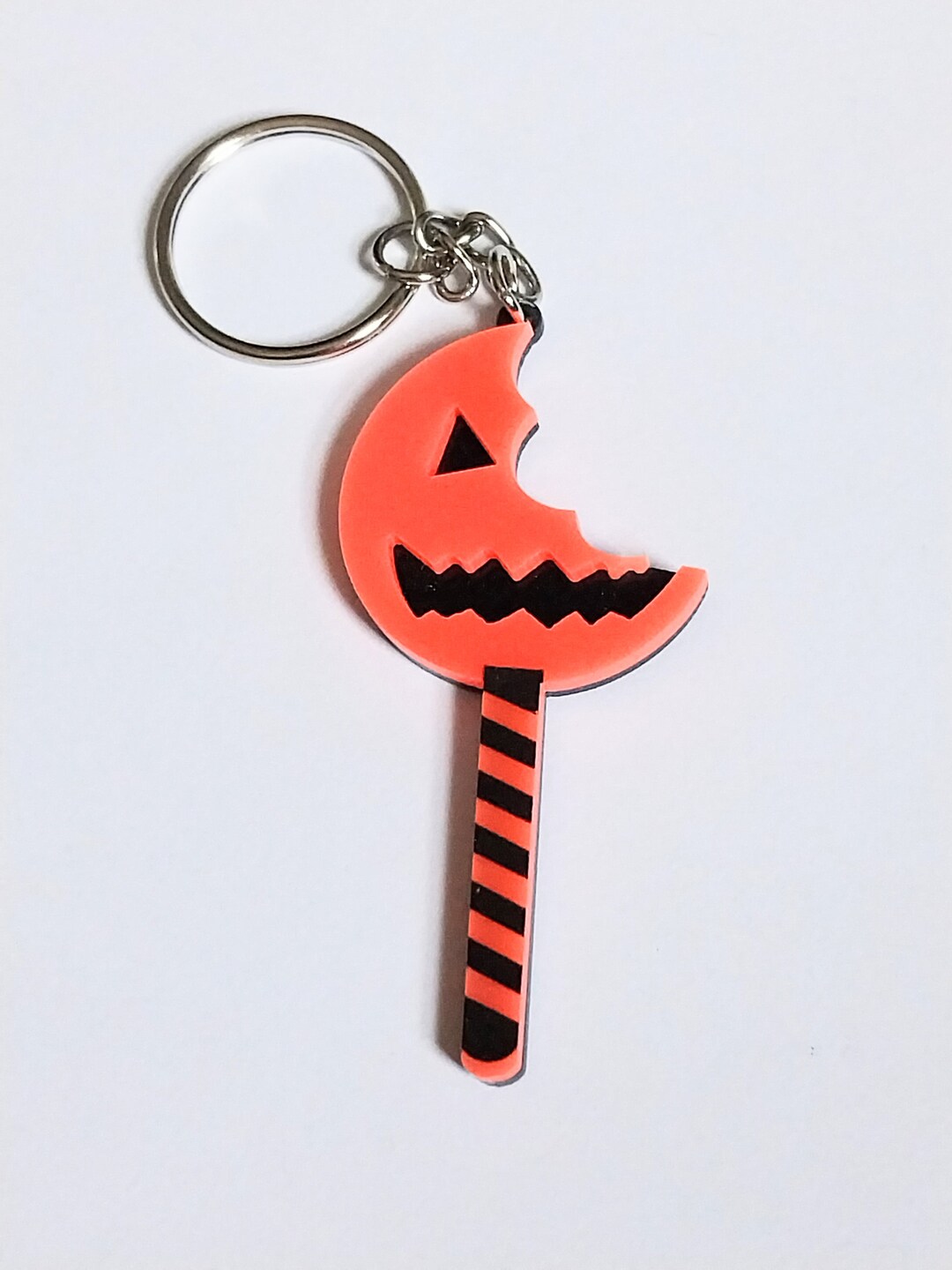 Jack O Lantern Keychain, Pumpkin Keychain, Halloween Keychain, Autumn ...