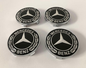 4 Pcs set Wheel Center Hub Caps Stickers 65 Mm 2.56 Inch for Mercedes ...