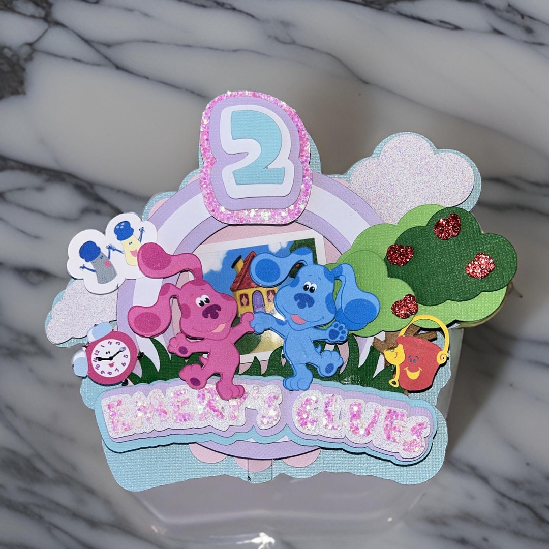 Blues Clues Cake Toper, Pink and Blue, Girls - Etsy