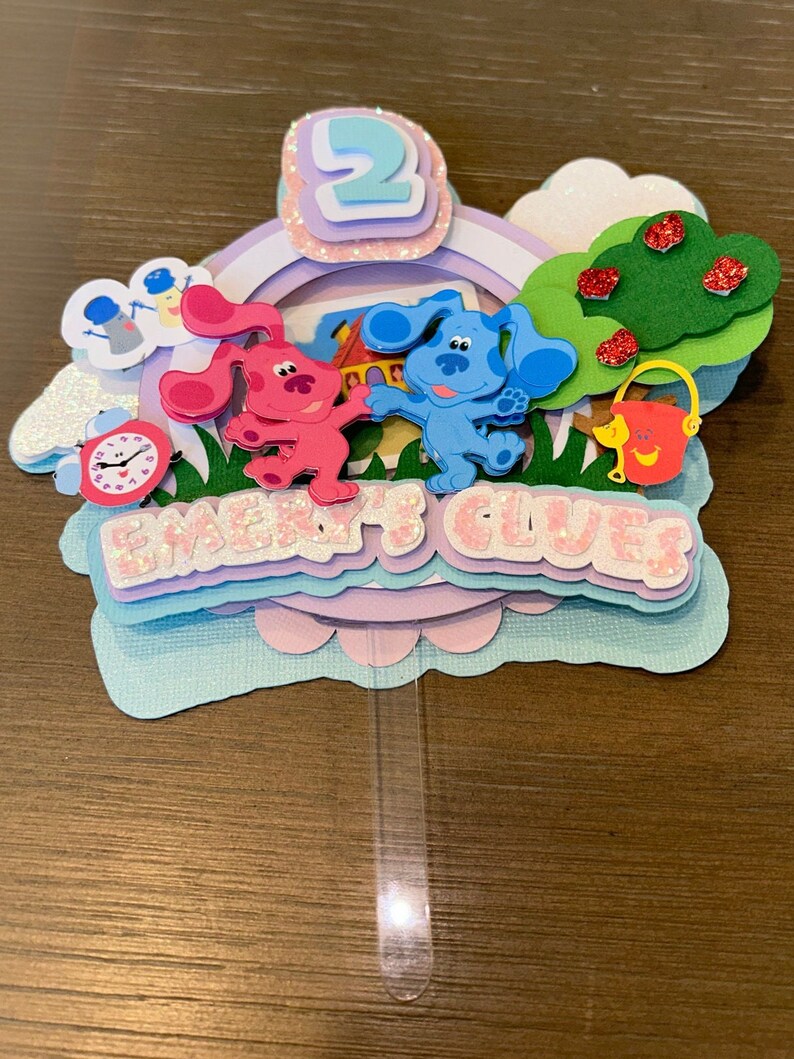 Blues Clues Cake Toper, Pink and Blue, Girls - Etsy