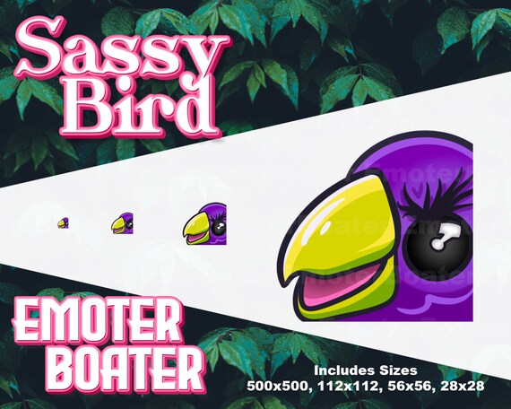 Sassy Bird Twitch Emote Instant Download 4 Sizes - Etsy Hong Kong
