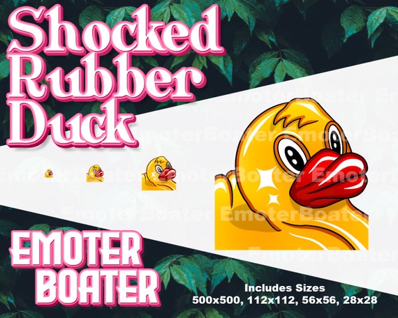 Shocked Rubber Duck Twitch Emote Instant Download 4 Sizes - Etsy Australia