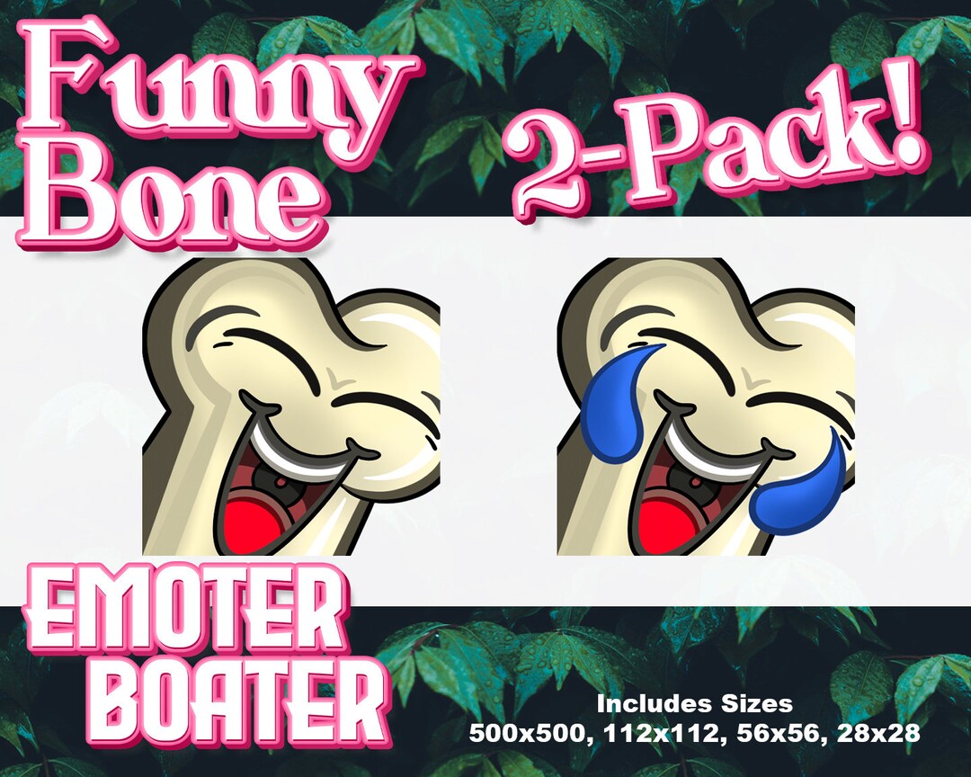 Funny Bone 2-pack | Twitch Emote - Instant Download 4 Sizes - Etsy
