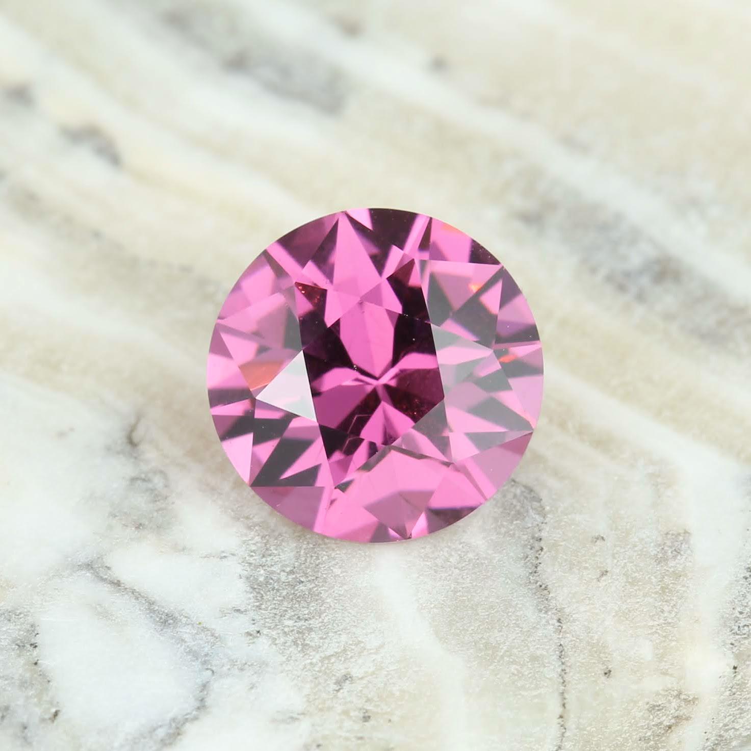 3.54ct Vivid Pink Tanga Garnet, Round Cut - Etsy