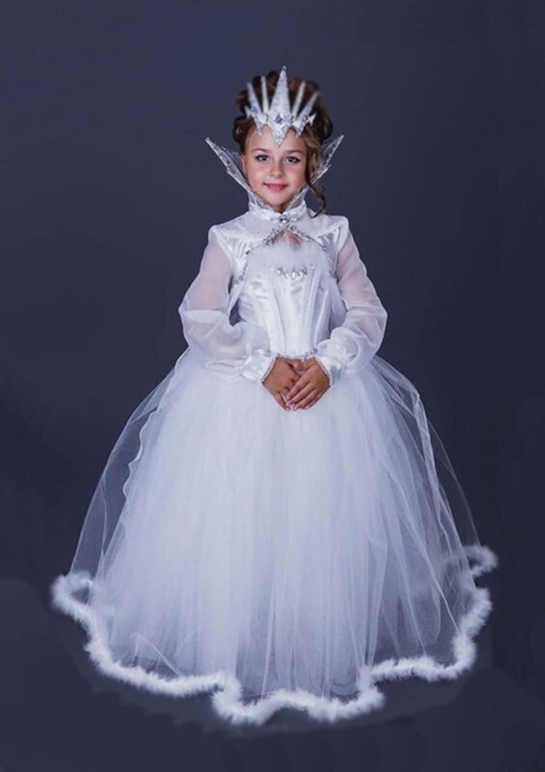 İce Queen Child Costume, İce Princess Child Costume, New Year Costume ...