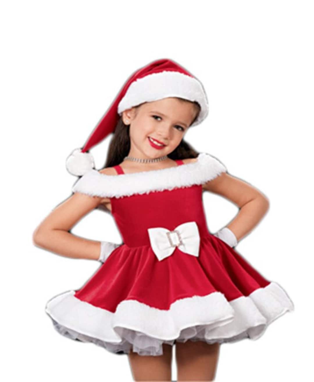 Christmas Santa Girl Costume, New Year Tutu Dress - Etsy