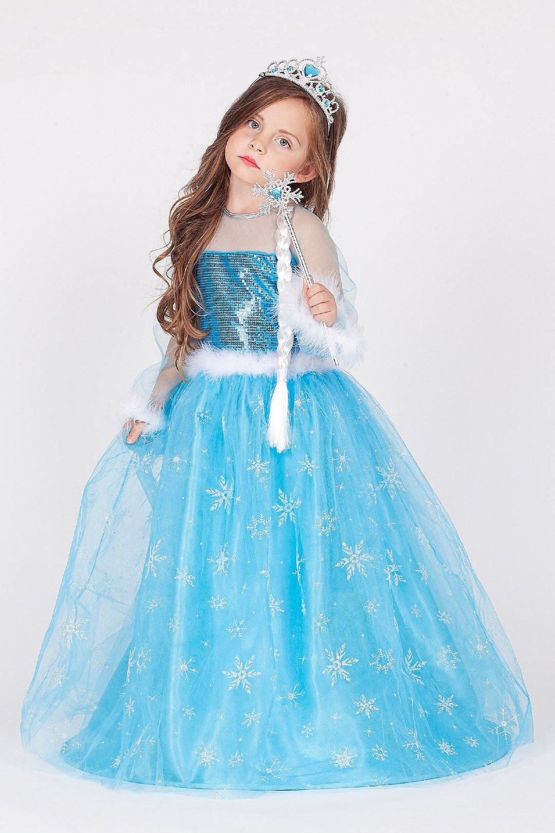 Frozen Elsa İnspired Christmas Dress, Frozen Elsa Birthday Costume, Party Toddler Dress ...