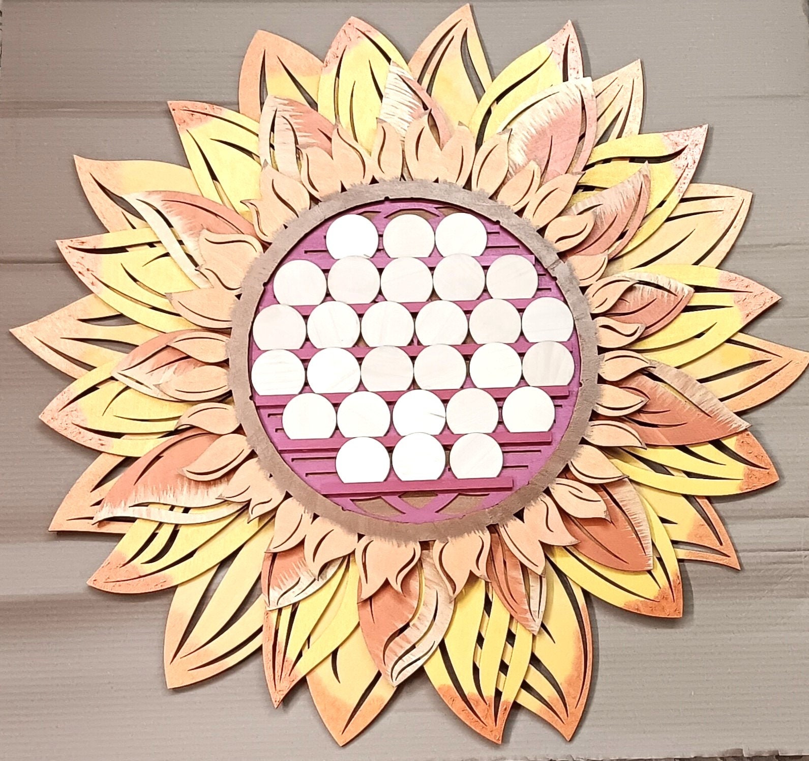 Challenge Coin Sunflower Display - Challenge Coin Decor - Military Coin ...