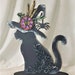 Halloween Black Cat - Cat Witch Decor - Halloween Decor - Cat Lover ...