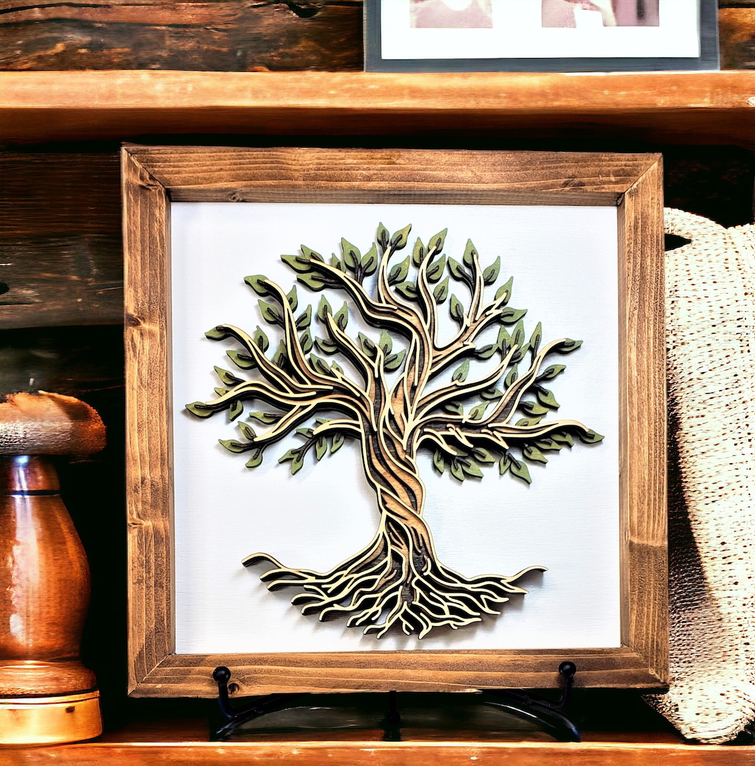 Tree of Life Decor - Tree of Life Wall Art - Tree of Life Picture - 3D ...