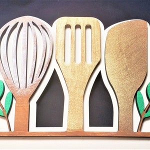 Personalized Wood Kitchen Sign - Laser Cut - Hand Painted - Custom ...