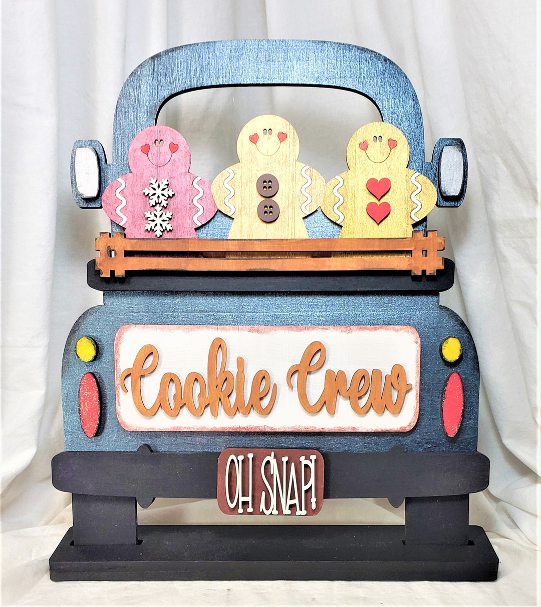 Cookie Crew - Interchangeable Truck - Gingerbread Cookie Decor - THREE ...