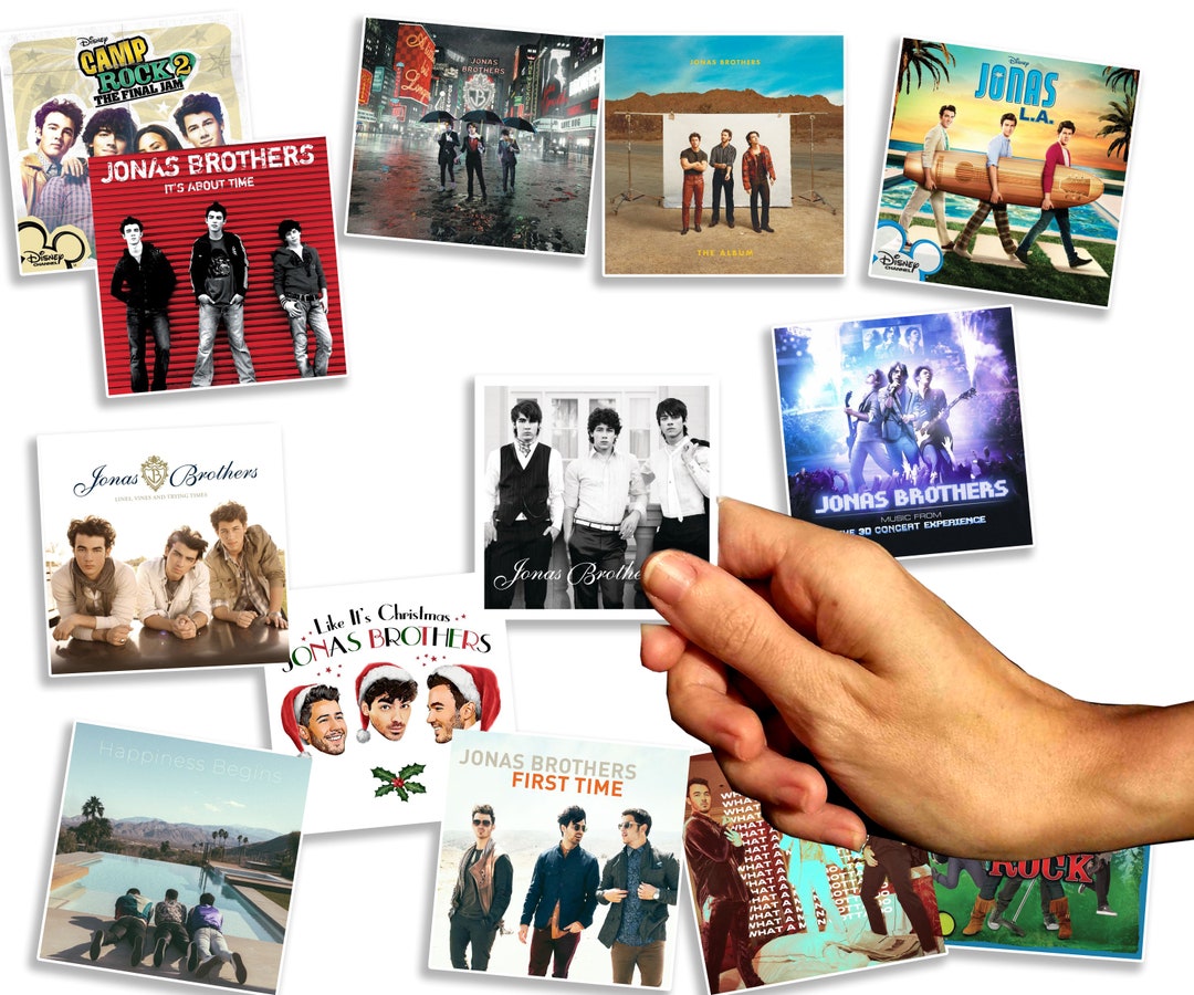Jonas Brothers 13 Album Stickers Collection Custom Size Individual or ...