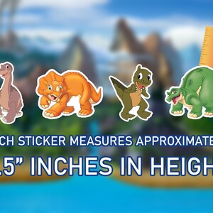 The Land Before Time 9 Sticker Pack Individual Stickers Available High ...