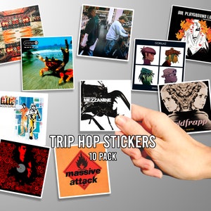 Trip Hop Album Cover Stickers 10 Pack 2x2 - Etsy