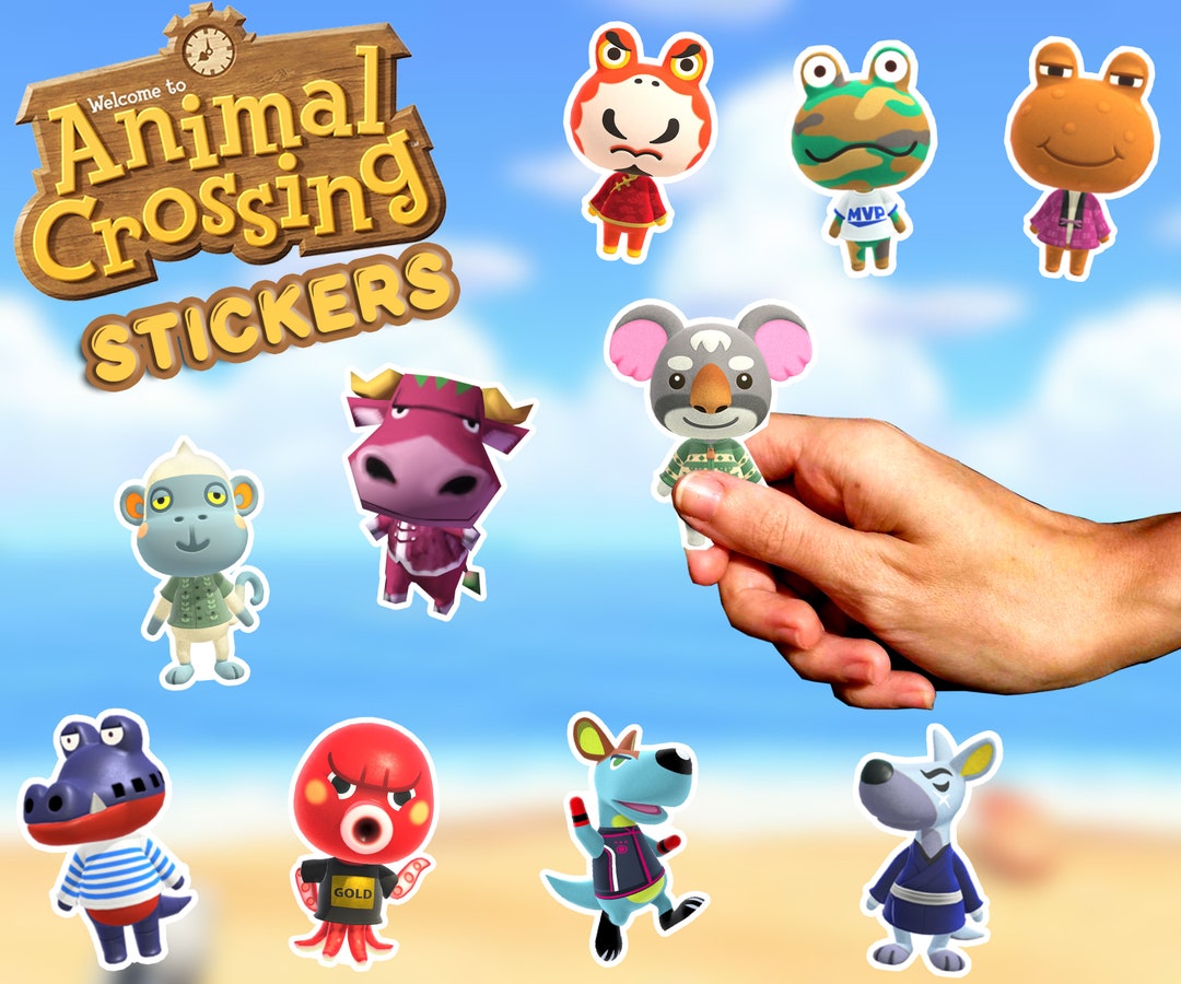 Animal Crossing Cranky Villagers 10 Sticker Pack Individual Stickers ...