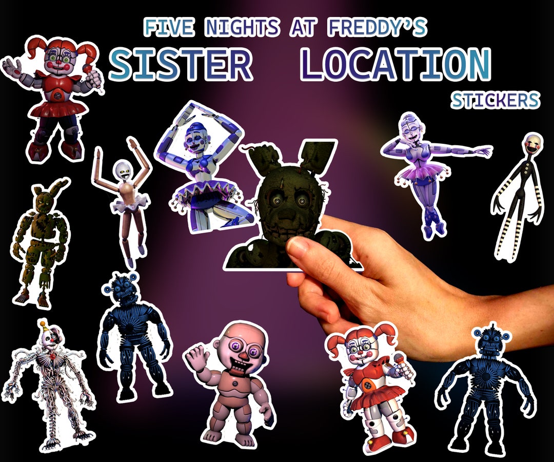 Five Nights at Freddy's 12 Sticker Pack Individual - Etsy