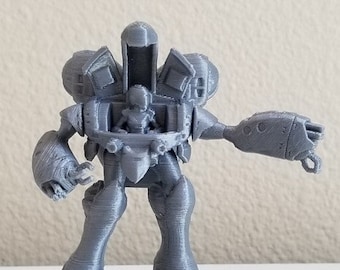 3D Printed Robotech RPG Tactics Female Power Armor Open Cockpit ...