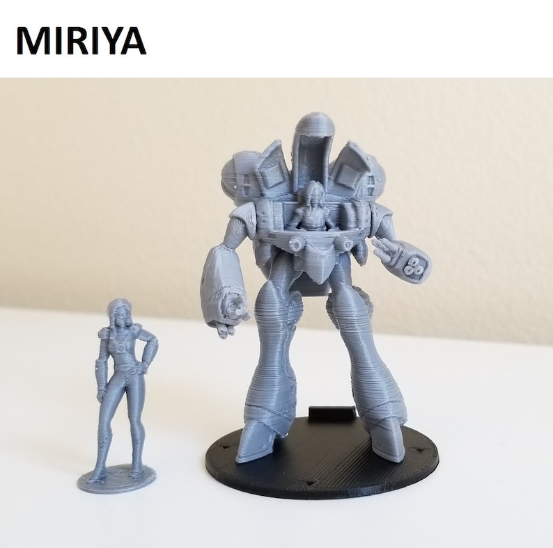 3D Printed Robotech RPG Tactics Female Power Armor Open Cockpit ...