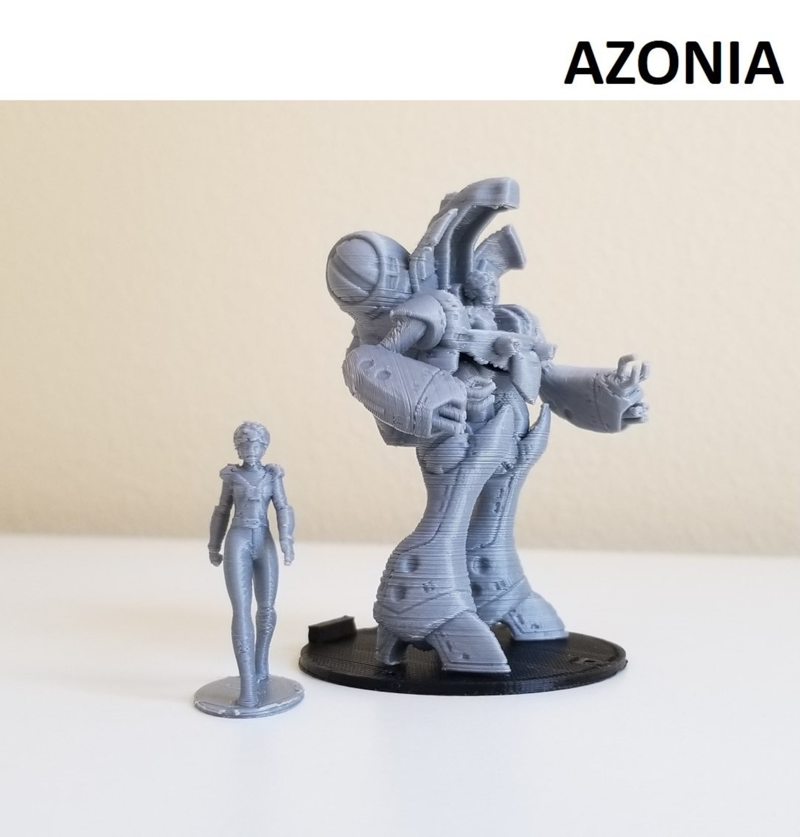 3D Printed Robotech RPG Tactics Female Power Armor Open Cockpit ...