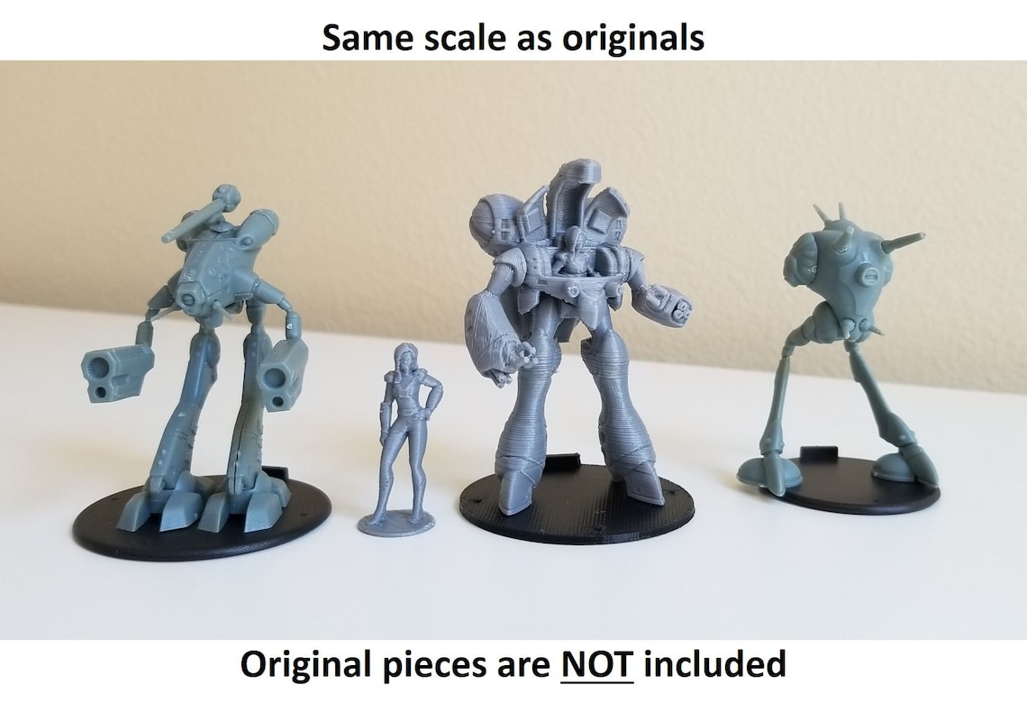3D Printed Robotech RPG Tactics Female Power Armor Open Cockpit ...