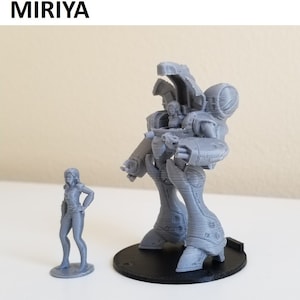 3D Printed Robotech RPG Tactics Female Power Armor Open Cockpit ...