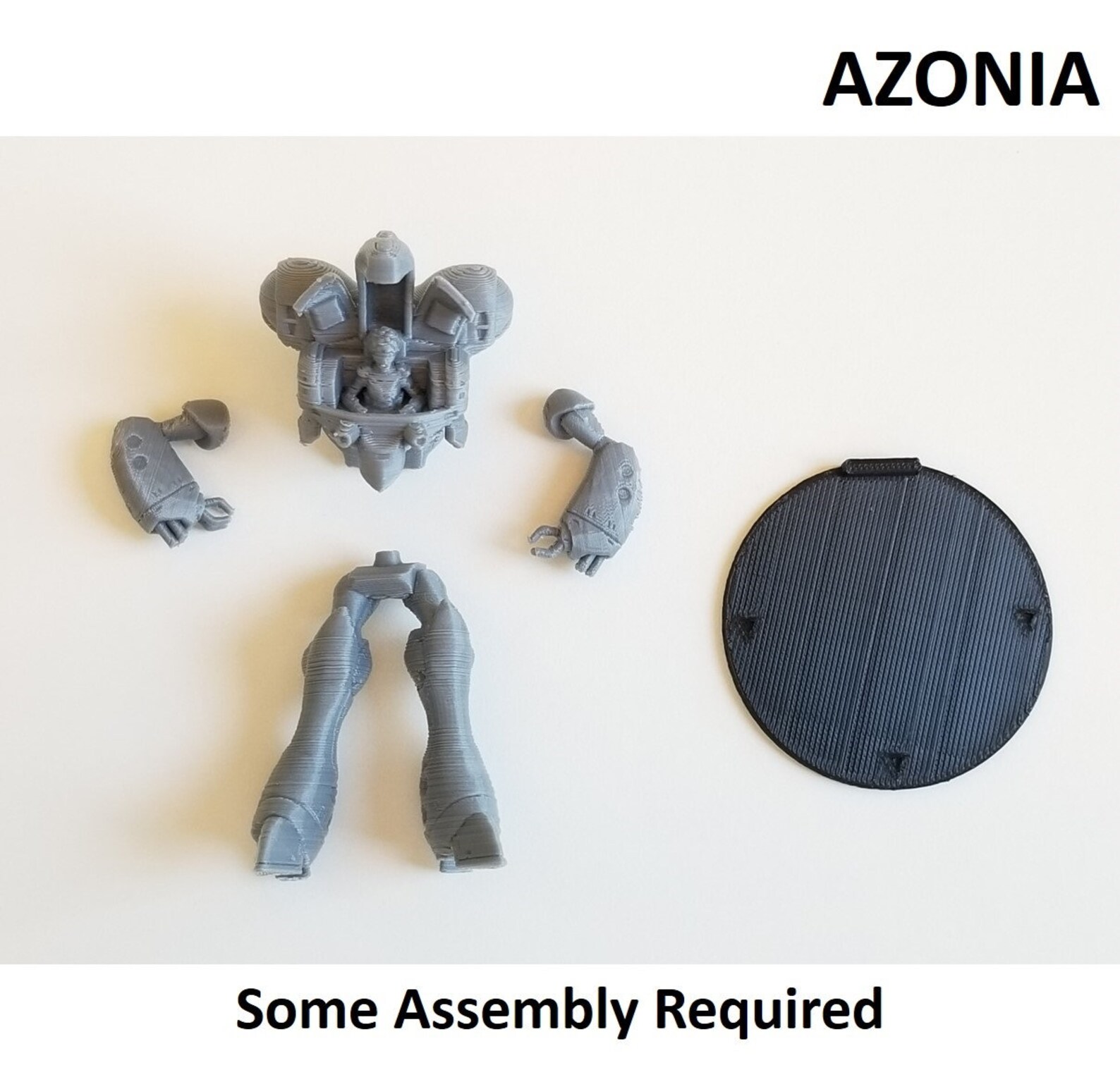 3D Printed Robotech RPG Tactics Female Power Armor Open Cockpit ...