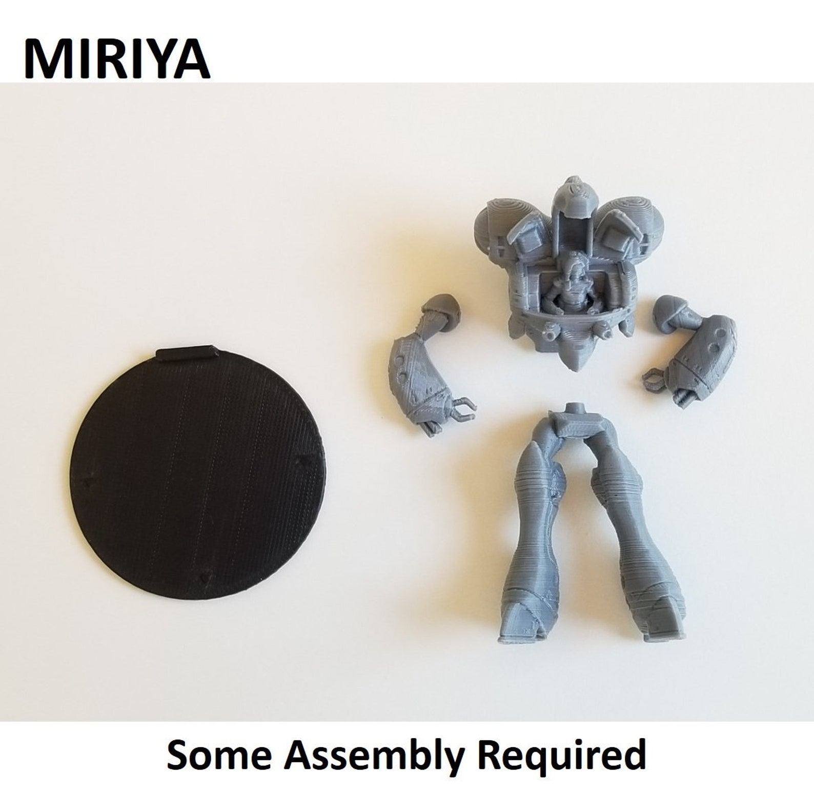 3D Printed Robotech RPG Tactics Female Power Armor Open Cockpit ...