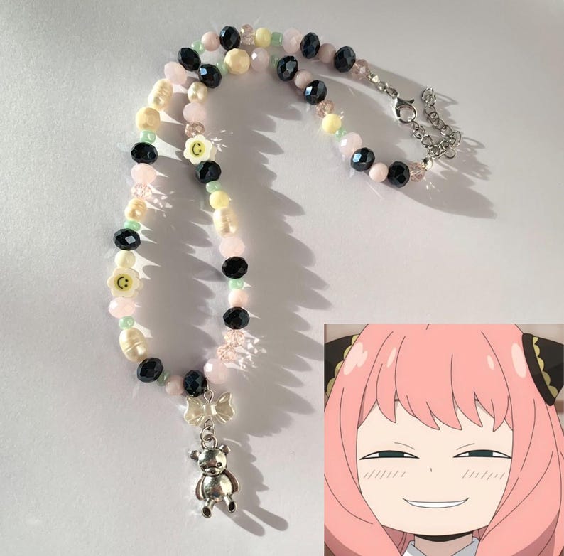 Handmade Anya Forger Necklace: Kawaii Anime Jewelry - Etsy