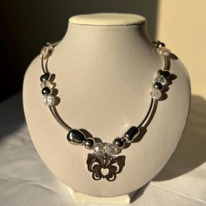 Y2k Cyber Angel Butterfly Charm, Handmade Beaded Jewelry, Rave Necklace ...