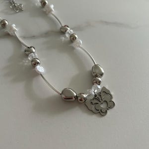 Y2k Cyber Angel Butterfly Charm, Handmade Beaded Jewelry, Rave Necklace ...