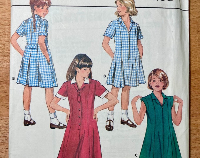 Vintage School Uniform Sewing Pattern - Children's/girls' /misses ...