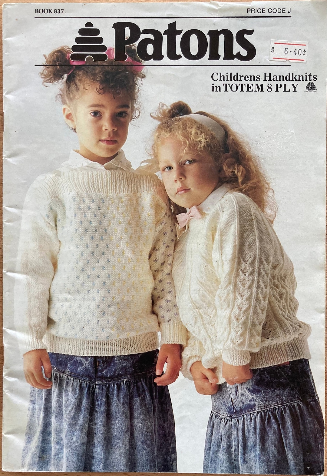 PATONS 837 - Children's Knitting Patterns - Children's Cardigan ...