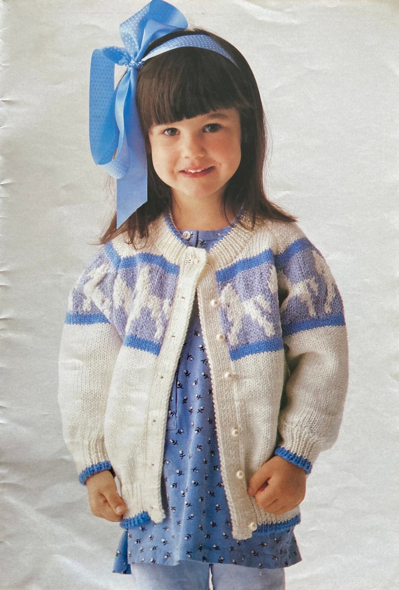 PATONS 837 - Children's Knitting Patterns - Children's Cardigan ...