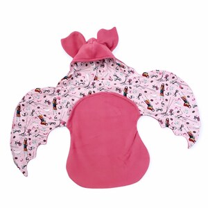 Newborn Pink Sally Baby Bat Swaddle Blanket / Infant Fleece Sleep Sack ...