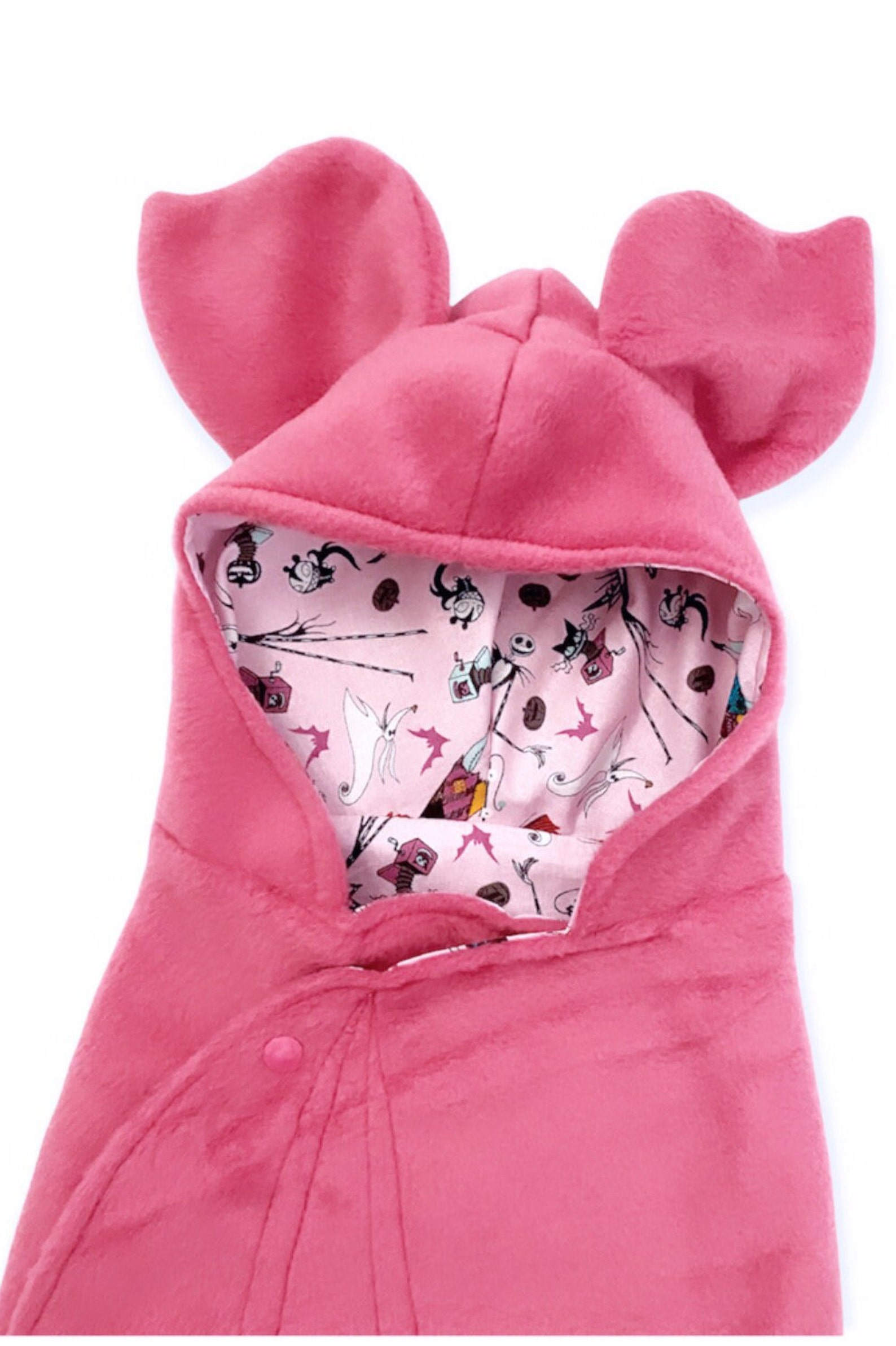 Newborn Pink Sally Baby Bat Swaddle Blanket / Infant Fleece - Etsy