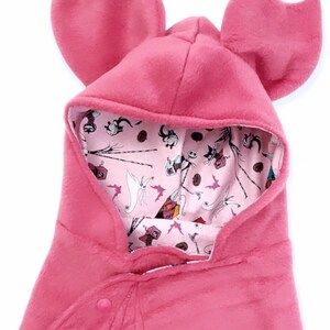Newborn Pink Sally Baby Bat Swaddle Blanket / Infant Fleece Sleep Sack ...
