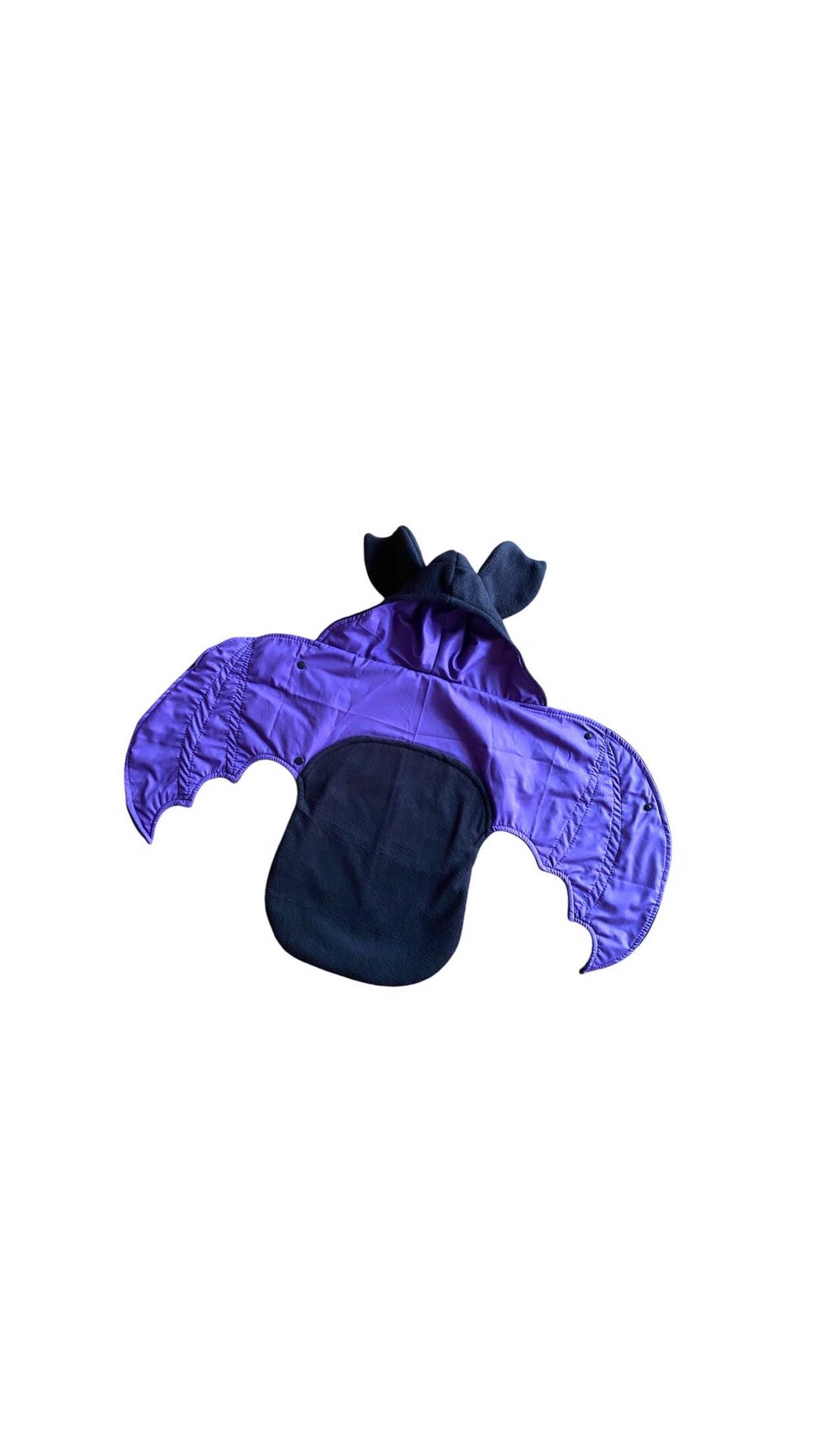 Newborn Baby Bat Costume in Dark Purple and Black / Bat Swaddle Blanket ...