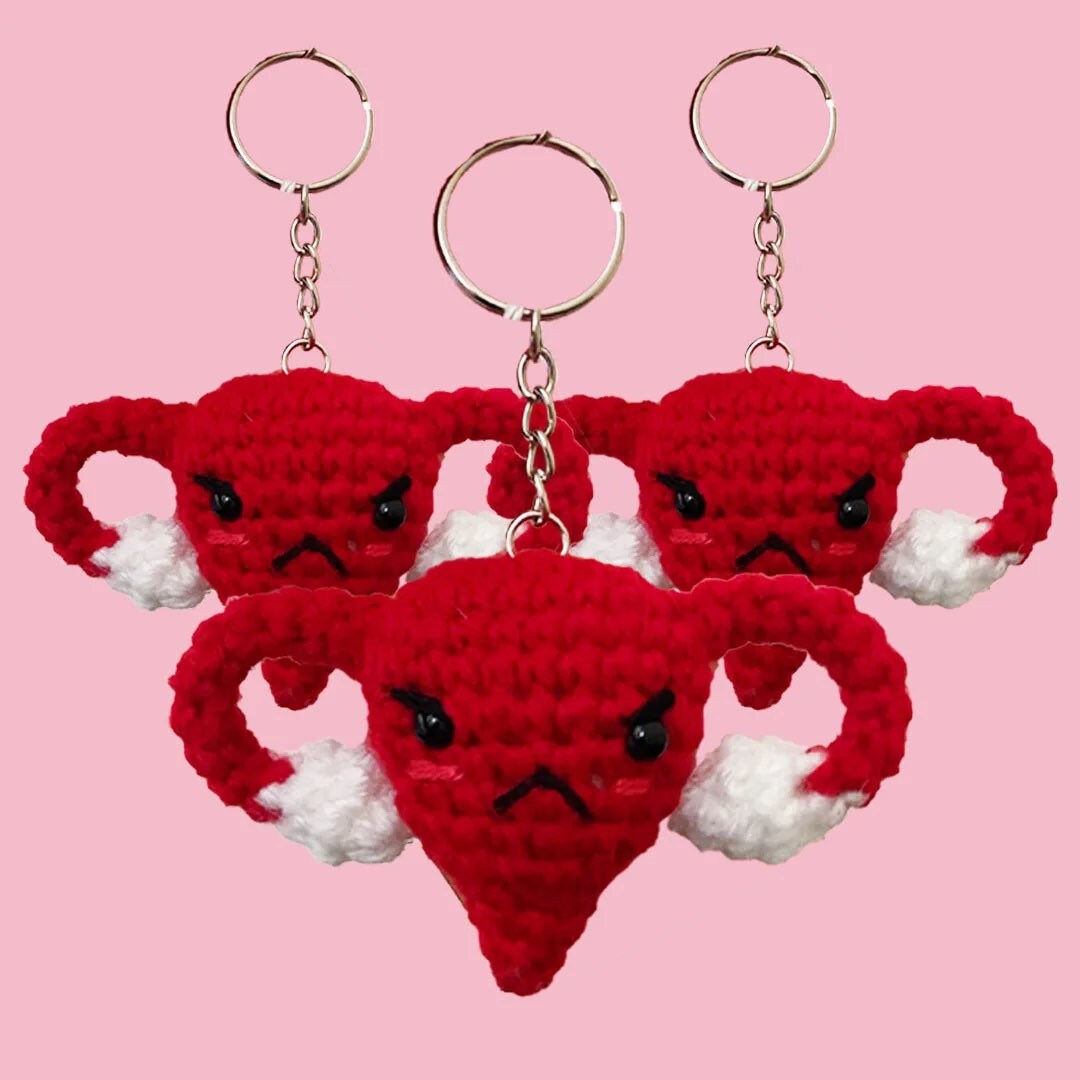 Uterus Keychain - Etsy