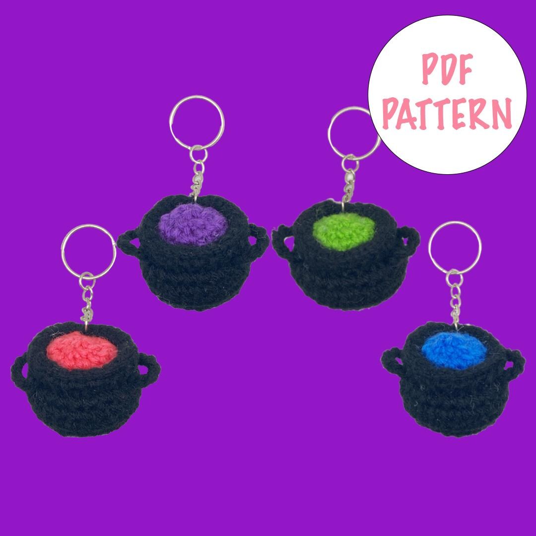 Cauldron Keychain PDF Pattern - Etsy