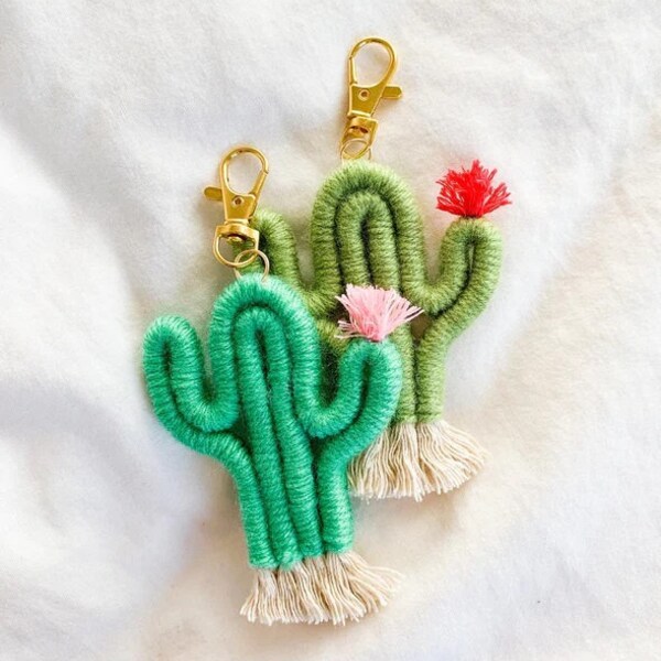 Macrame Keychain - Etsy