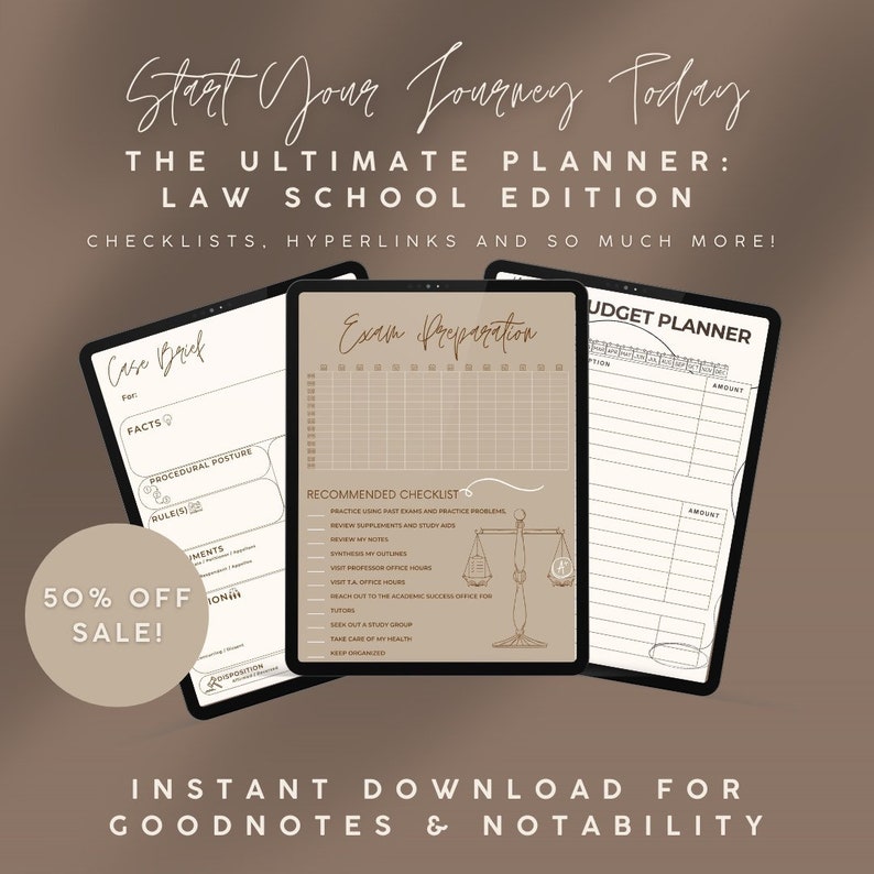 The Ultimate Planner: Law School Edition© and BONUS Case Brief Outline ...
