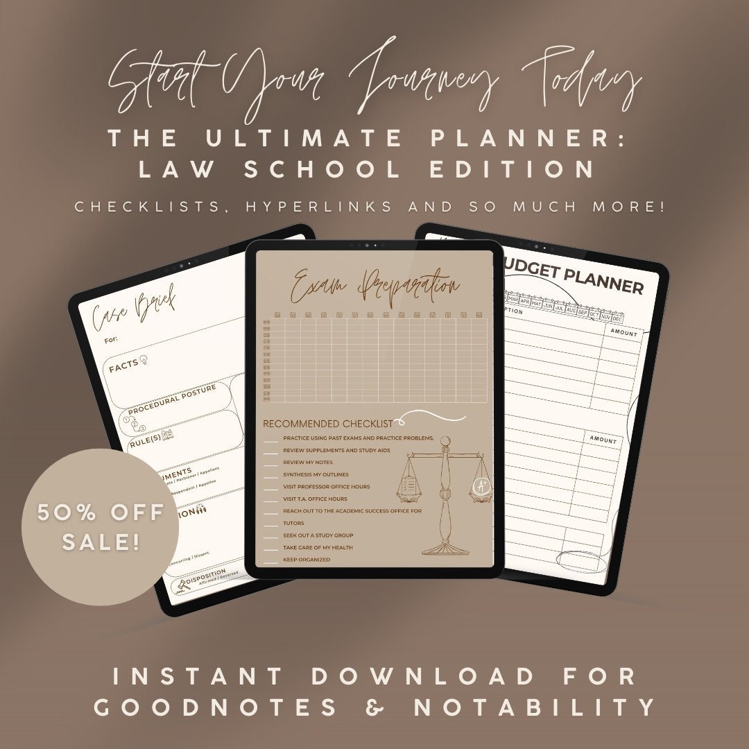 The Ultimate Planner: Law School Edition© and BONUS Case Brief Outline ...