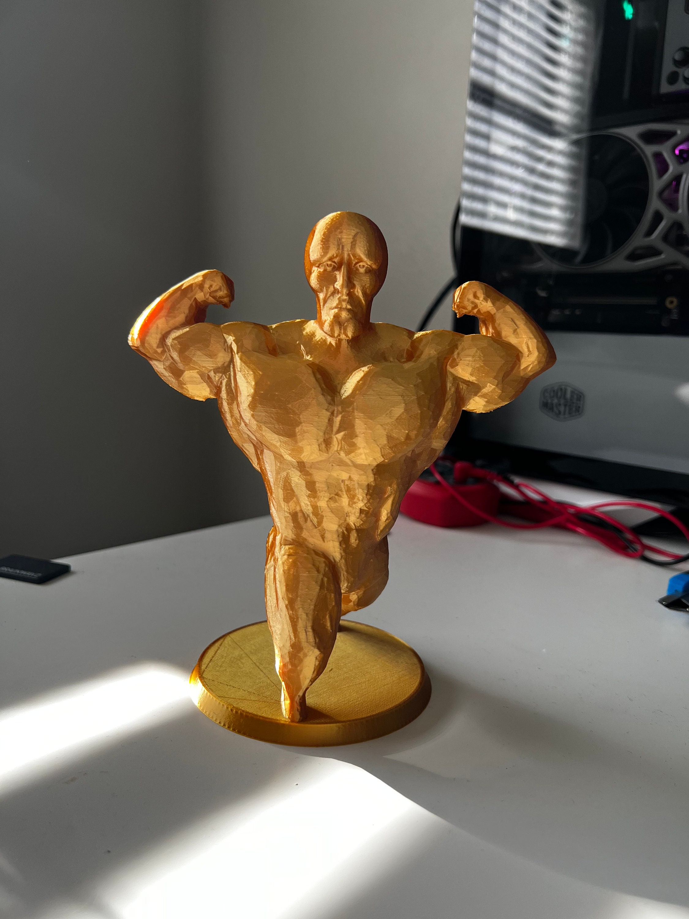 3d printed pla statue handsome squidward buff Sculpture Art ...