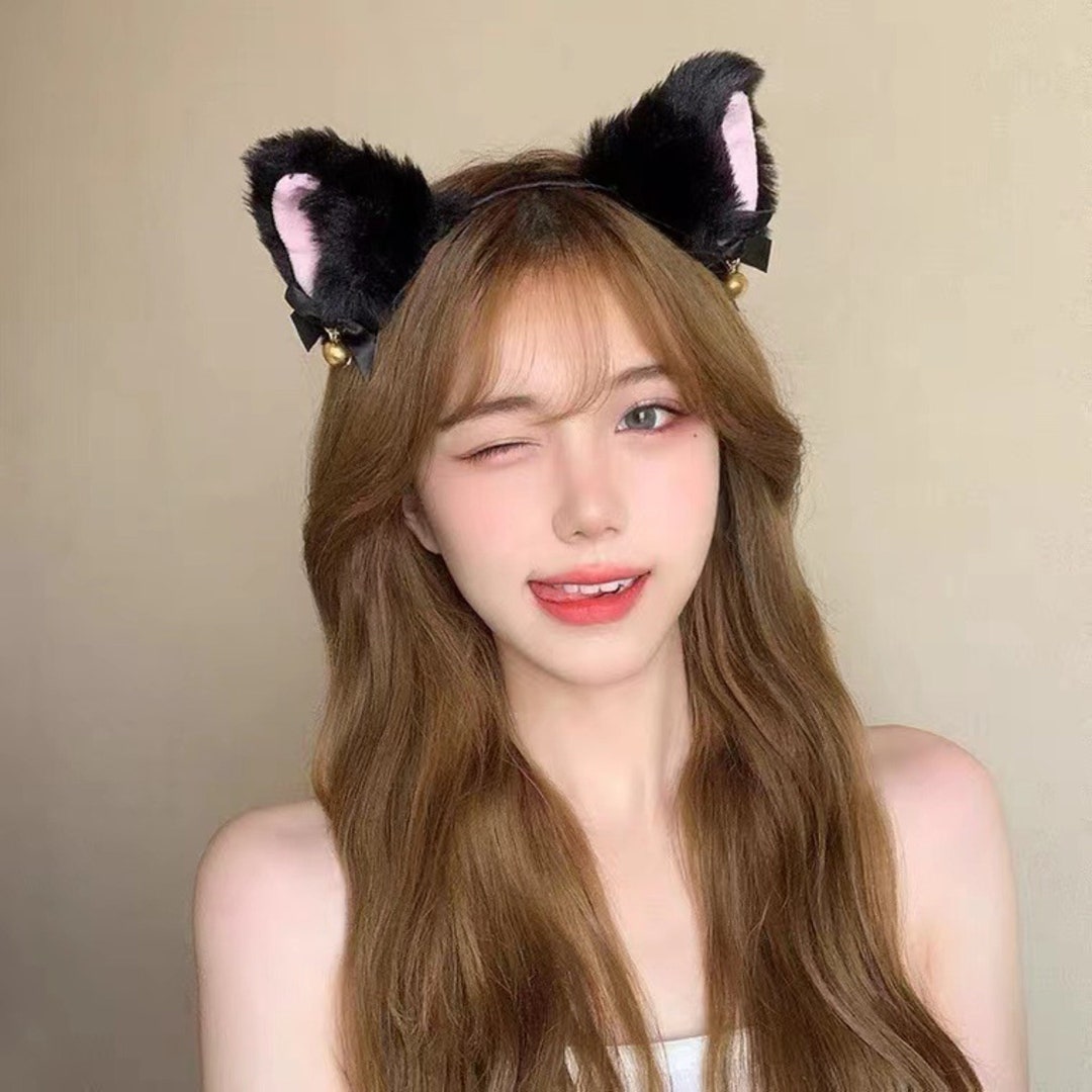 Handmade Black Cat Ears Headband For Halloween And Cosplay Sexy Cat Ears Headband For Anime And