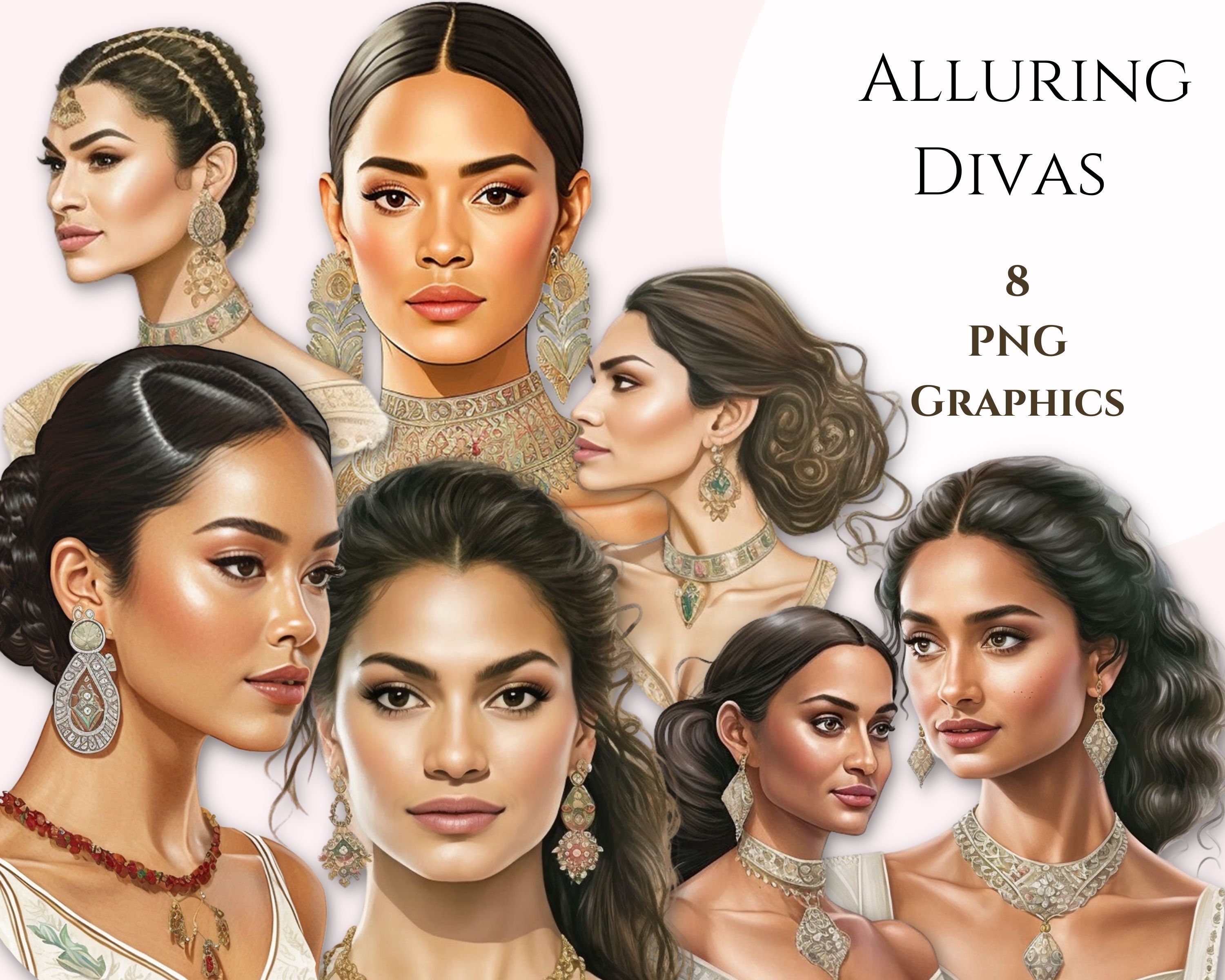 Fashion Divas Graphics, Fashion Woman Graphics, Commercial Use Clipart ...